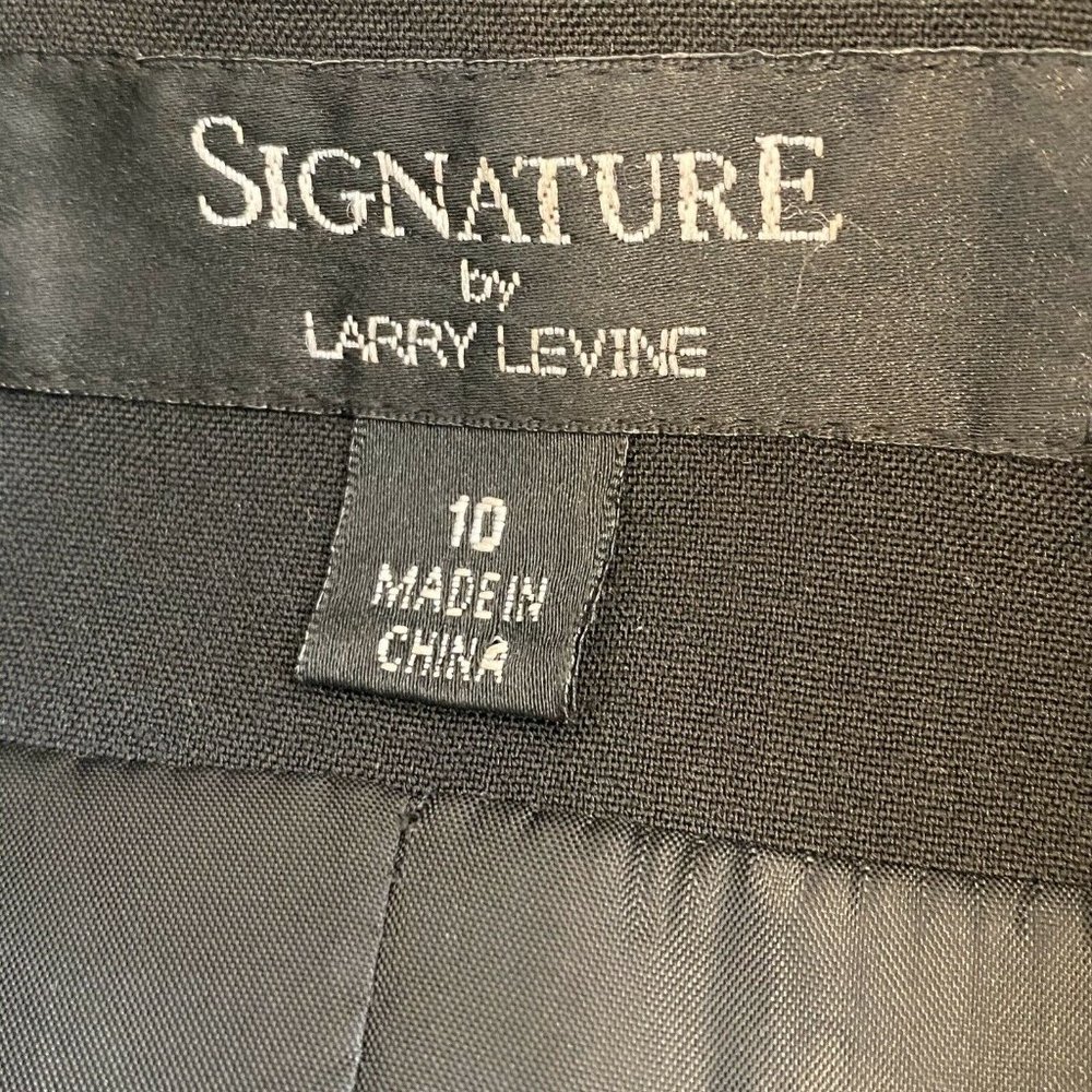 Larry Levine Signature 10 Black Trench Coat 10 - Gem